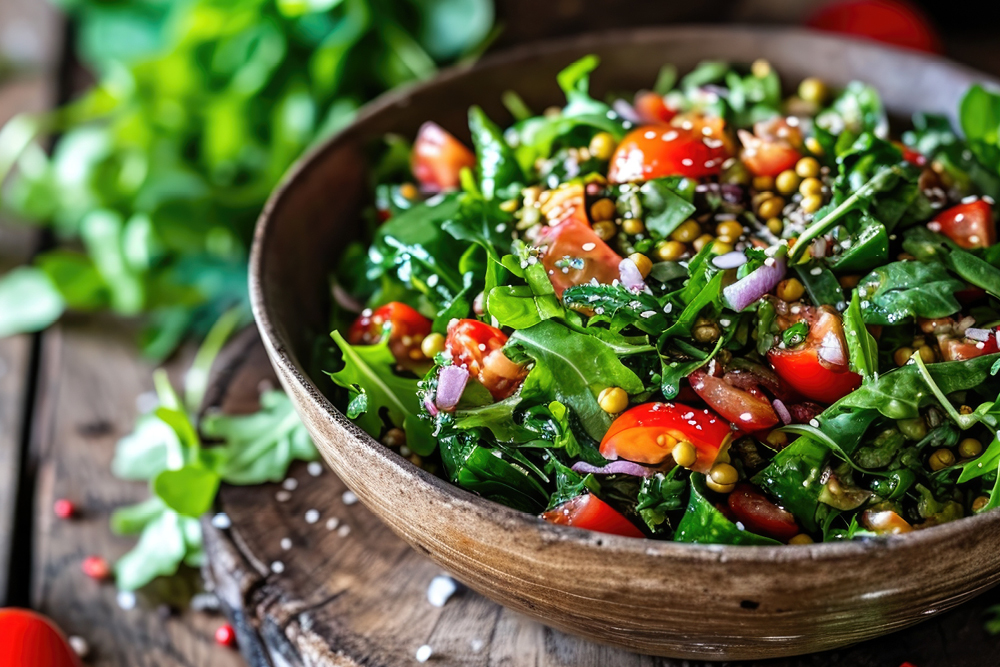 Raw, Crunchy Spring Green Salad - Medshield Movement